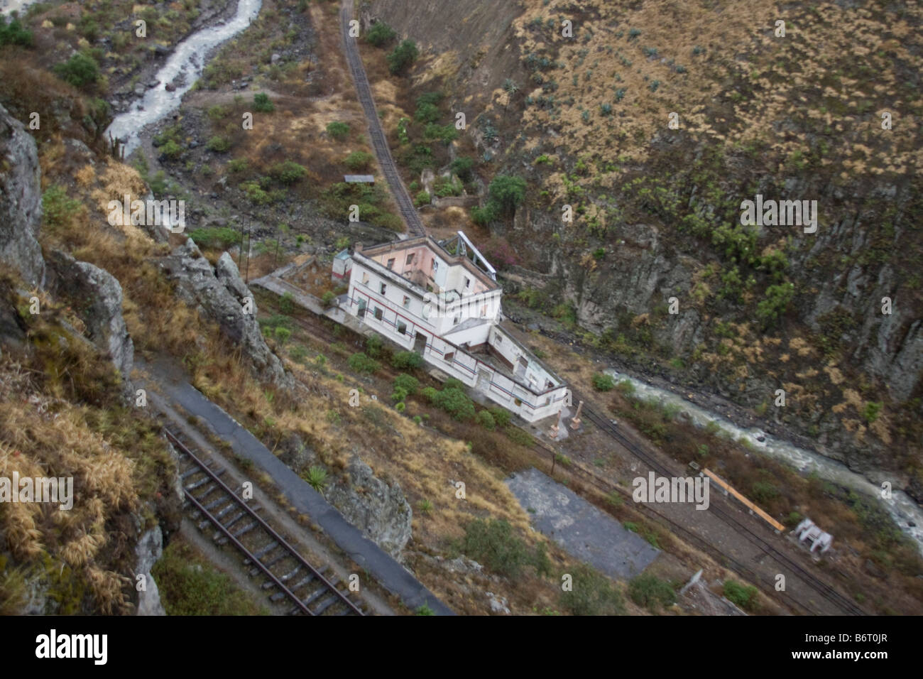 Scenic landscape near Sibambe from Riobamba mountain train Chimborazo ...