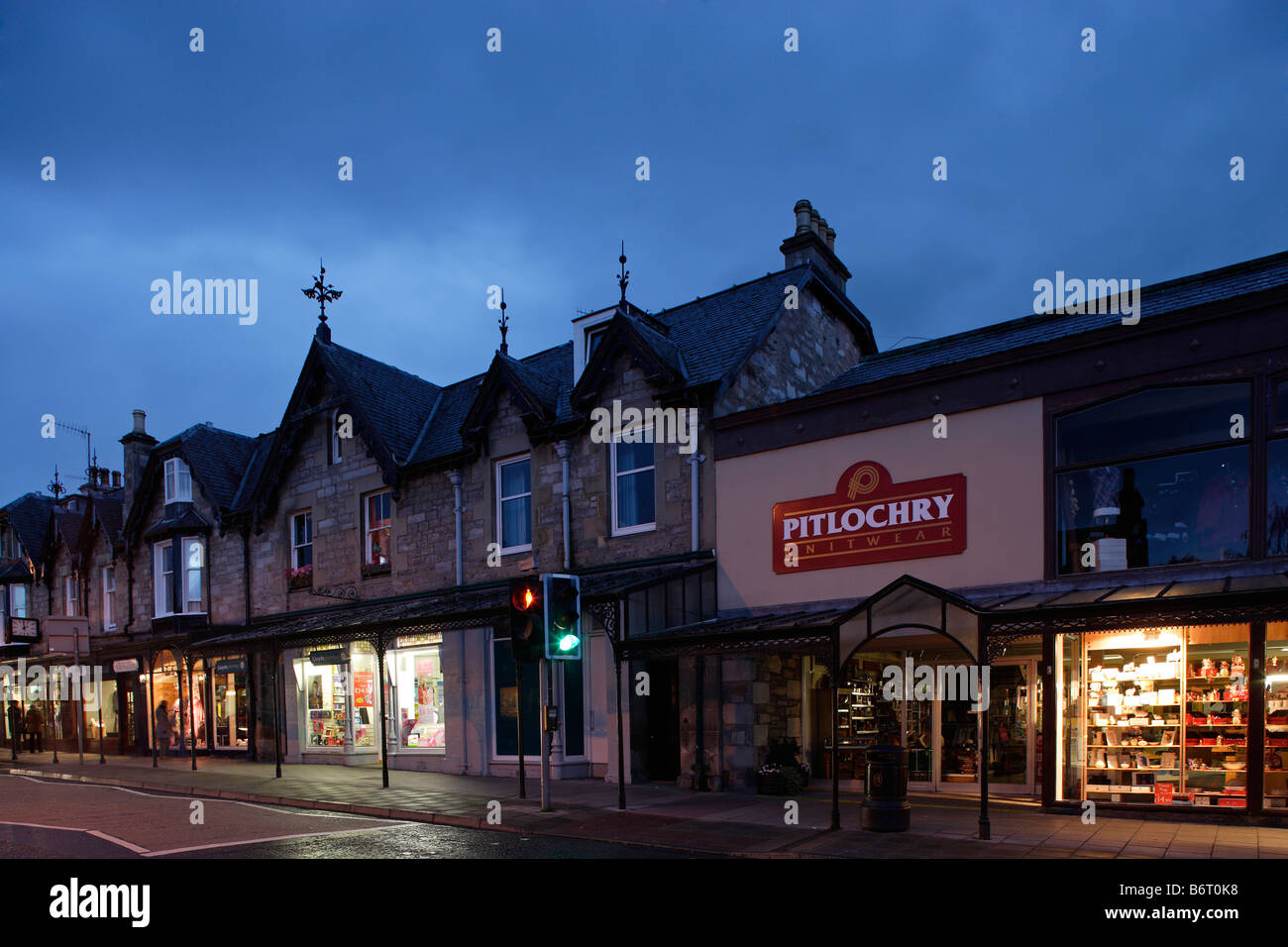 Pitlochry town in Tummel Valley fashonable Spa town in 19th century ...
