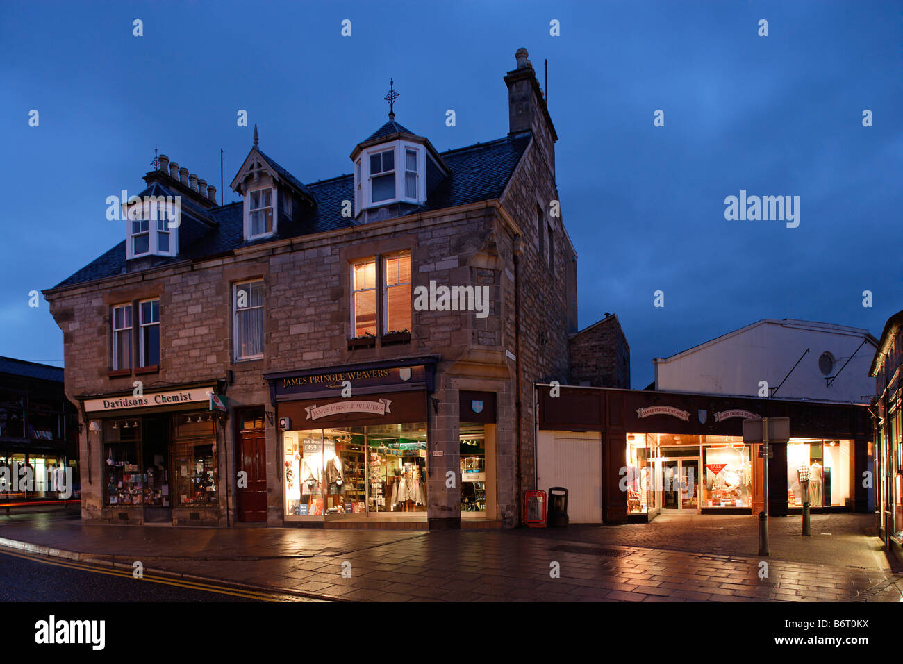 Pitlochry town in Tummel Valley fashonable Spa town in 19th century ...