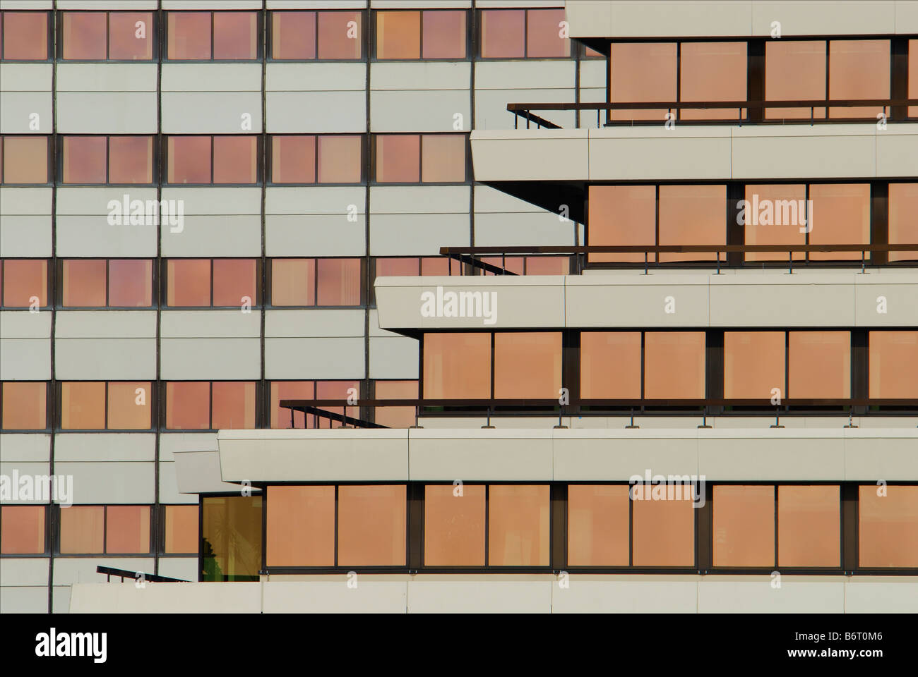 Pink building in Cologne Germany Stock Photo - Alamy