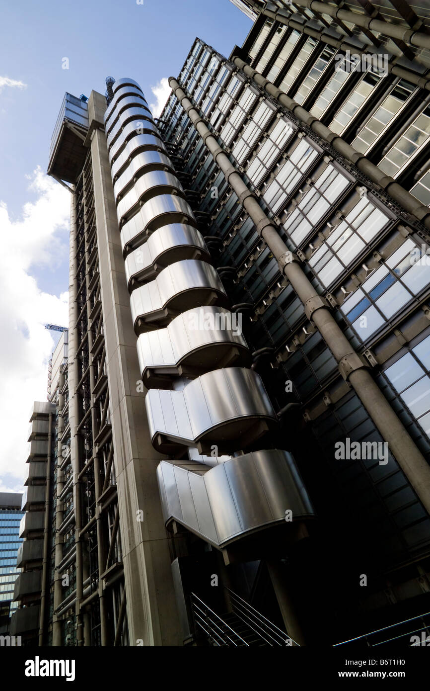 Architecture showing exterior side of the Lloyds building. City of ...
