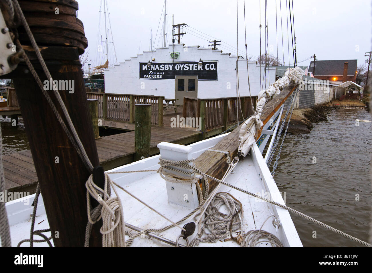 Annapolis Maryland, the last day of oyster season aboard the Skipjack ...