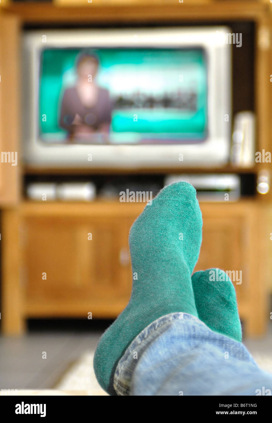 Foot watching display hi-res stock photography and images - Alamy