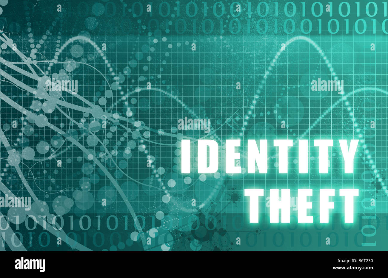 Identity Theft Abstract on A Digital Background Stock Photo - Alamy