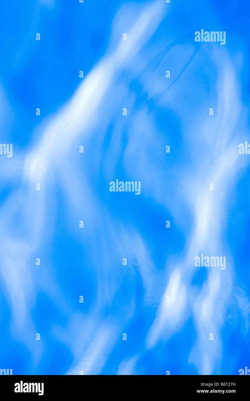 Luminous reflection in blue water Stock Photo - Alamy