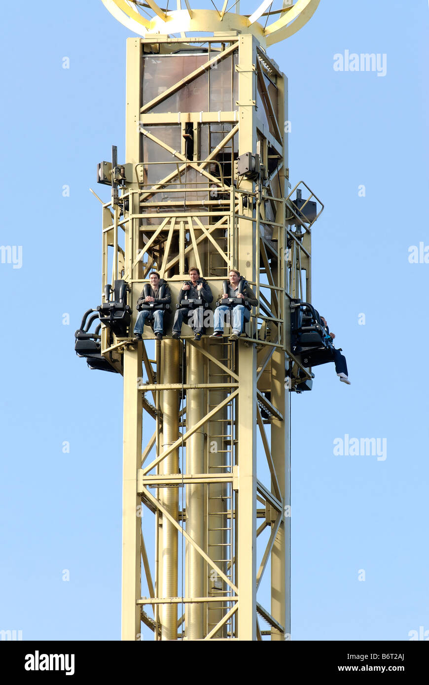 High Ride Tivoli Gardens Copenhagen Denmark Stock Photo - Alamy