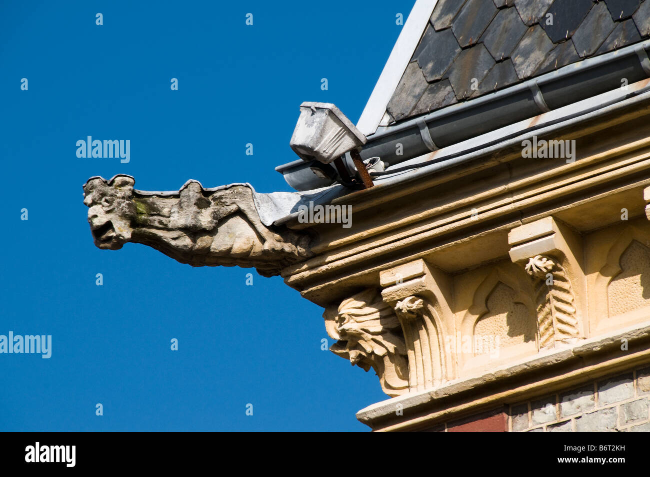 Gargoyle of an old building in Cabourg, Calvados, Normandy, France ...