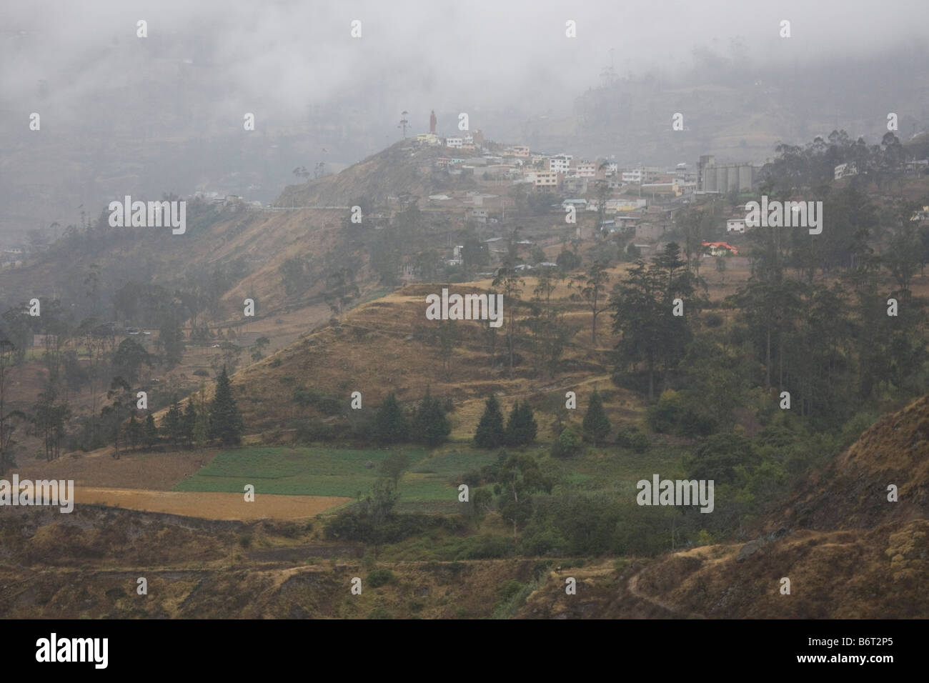 Scenic landscape near Sibambe from Riobamba mountain train Chimborazo ...