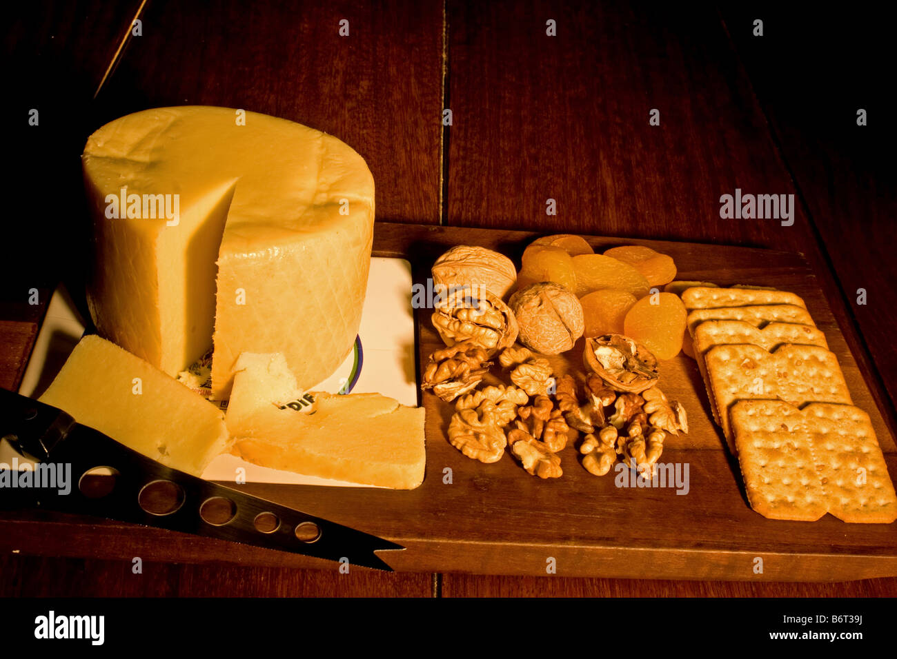 Platter of cheese Stock Photo - Alamy