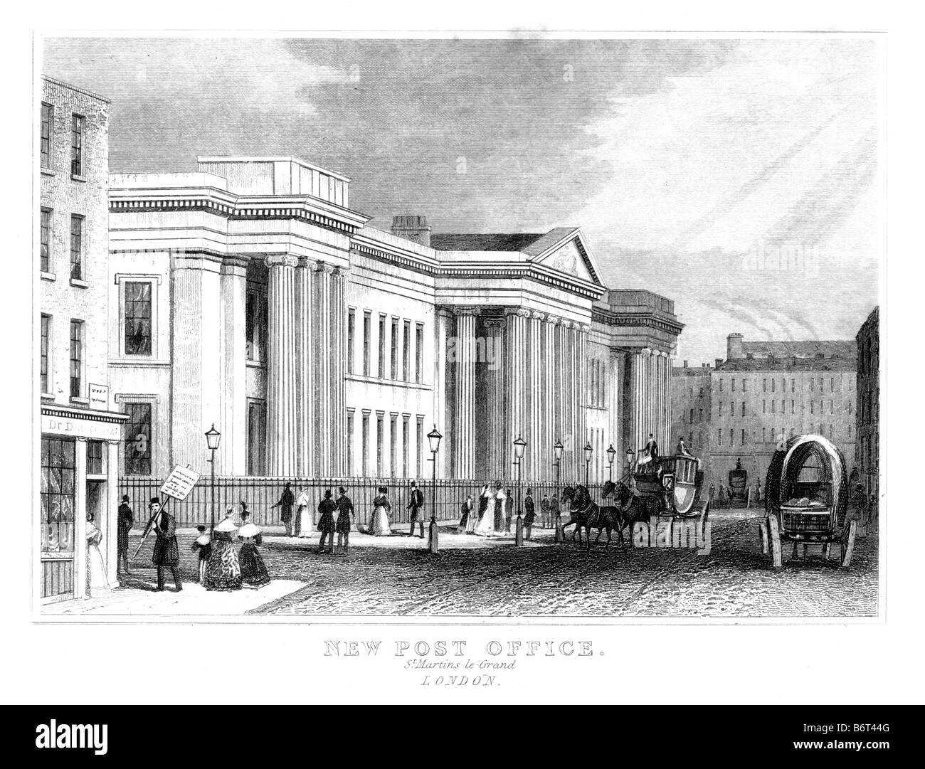 The New Royal Post Office St Martin le Grand London England 19th ...