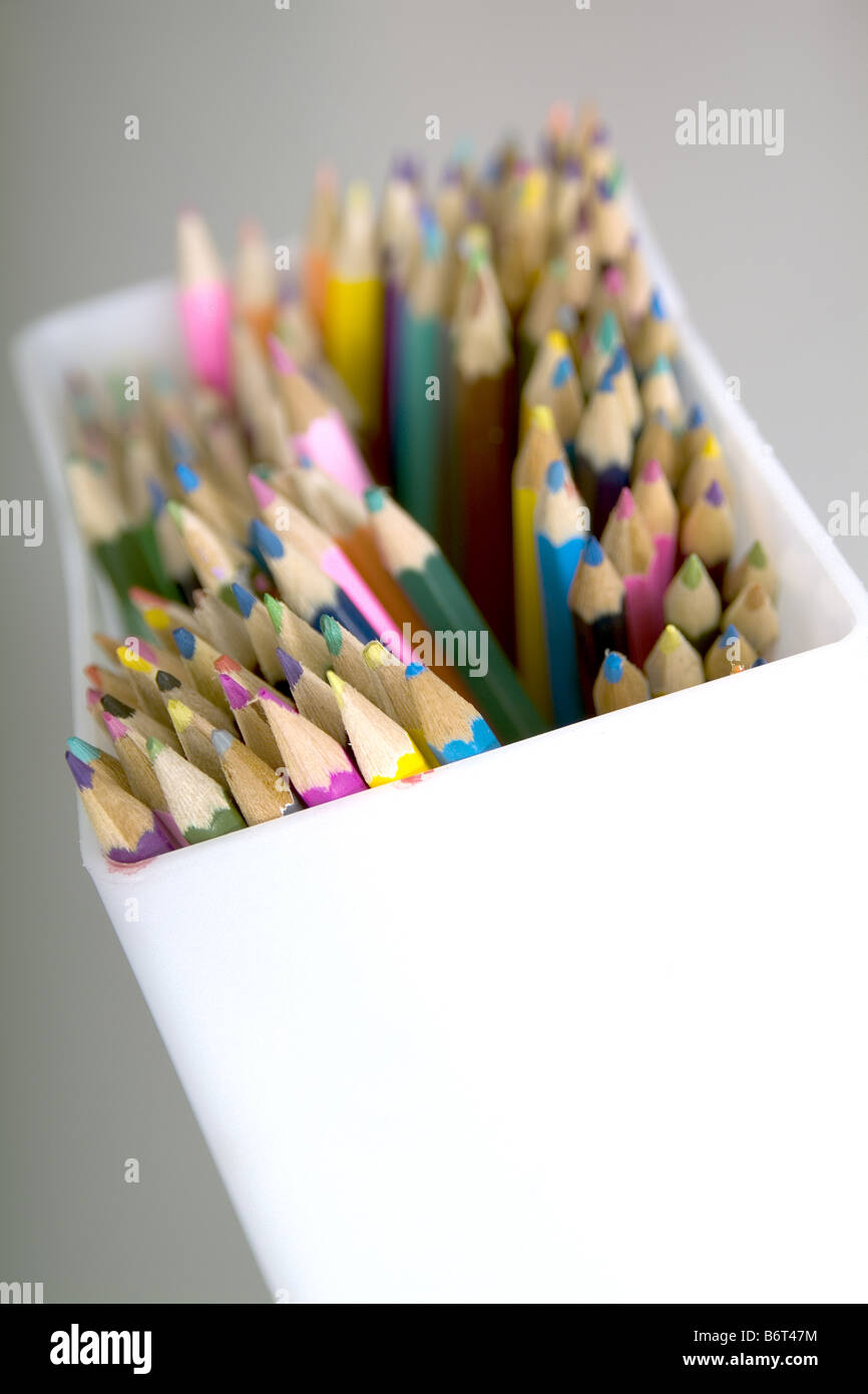 Colouring pencil pot hi-res stock photography and images - Alamy