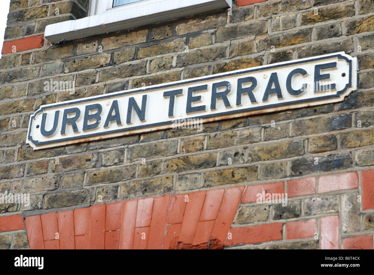 Urban Terrace Street Sign Stock Photo - Alamy