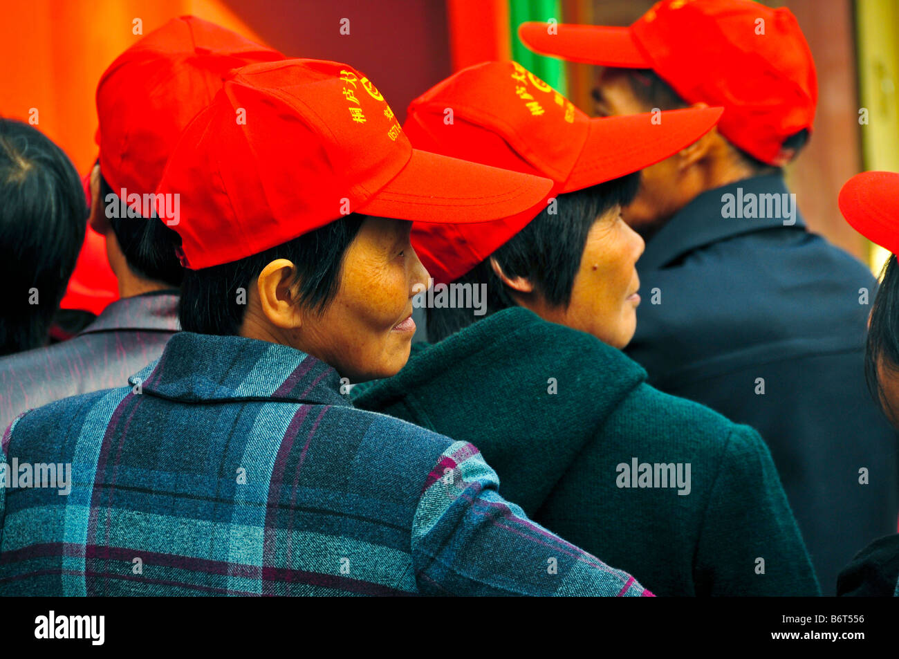Group of Chinese workers Beijing China Stock Photo - Alamy