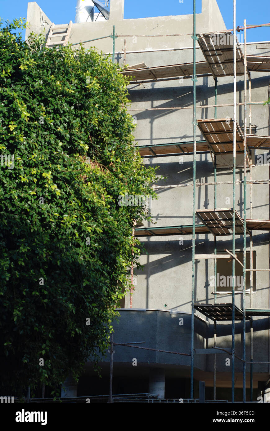 Construction scaffolds erected on a building Stock Photo - Alamy
