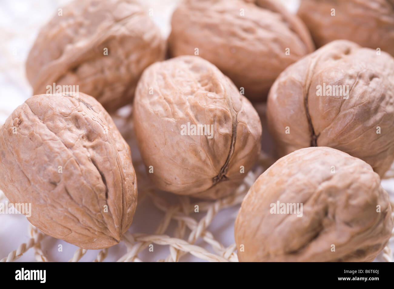 Close up on a bunch of walnuts Stock Photo - Alamy