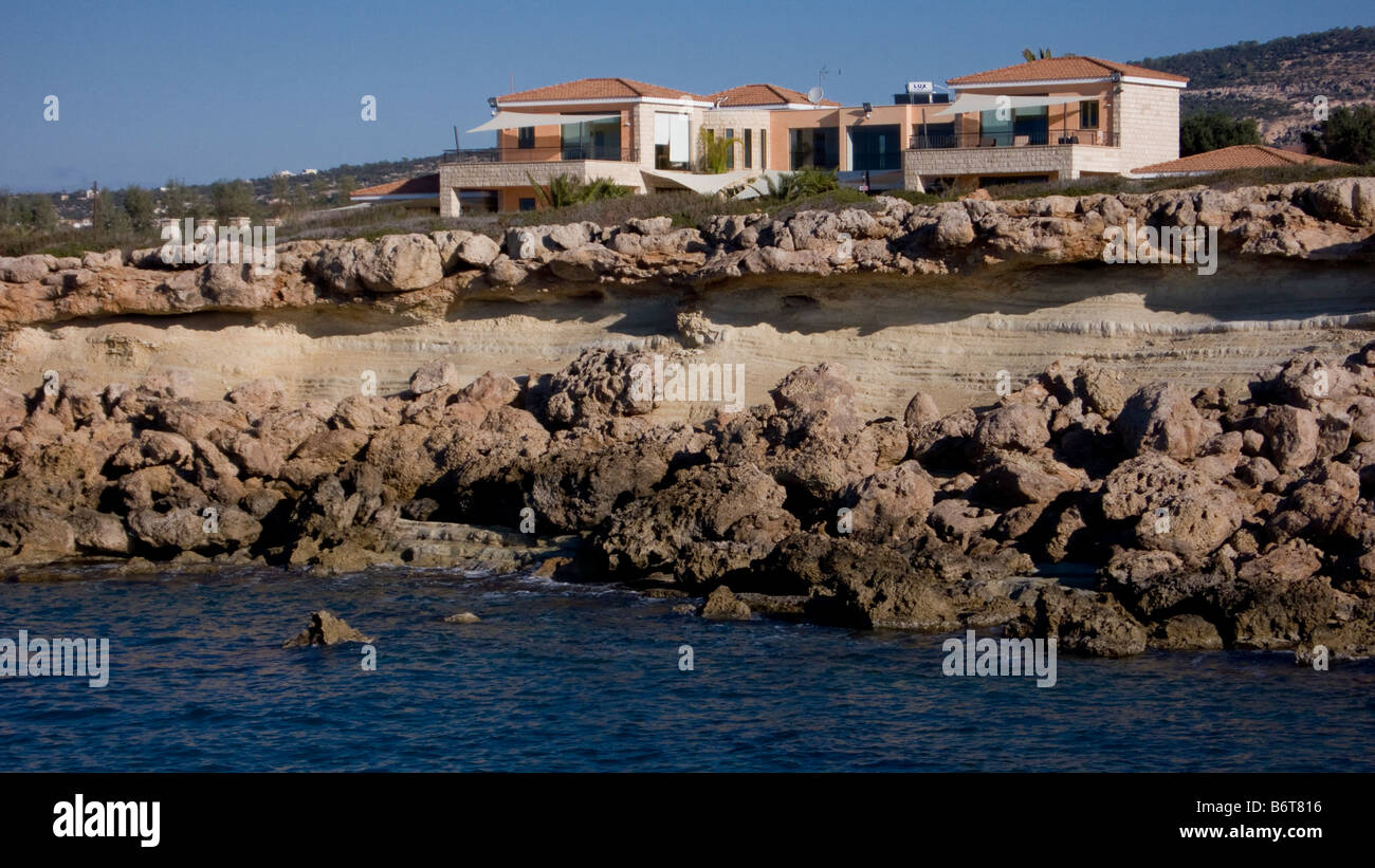 Sea Cave House Cyprus Mansion Property Paphos Stock Photo - Alamy