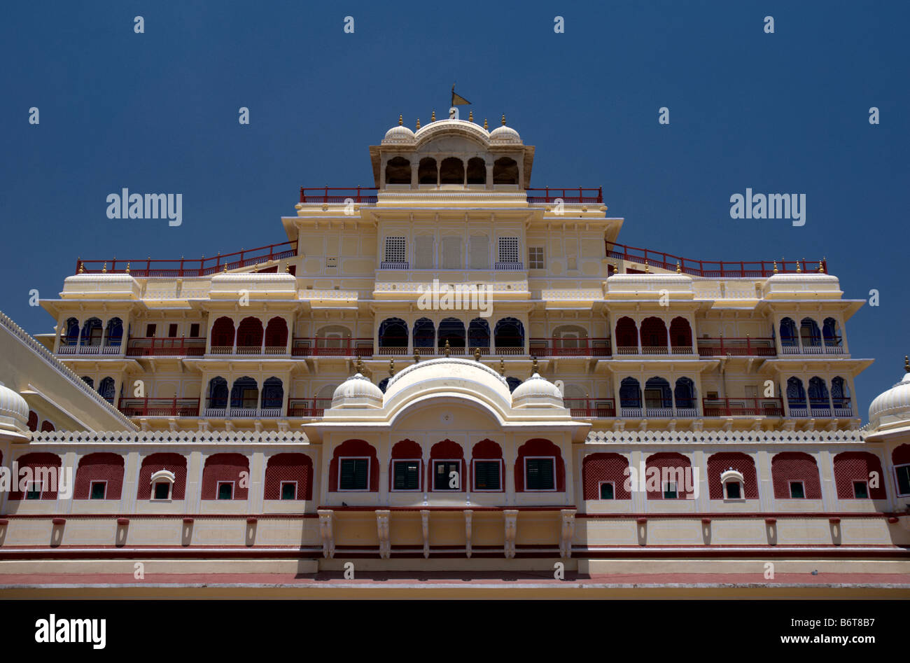 The Chandra Mahal in the City Palace complex in Jaipur, Rajasthan ...