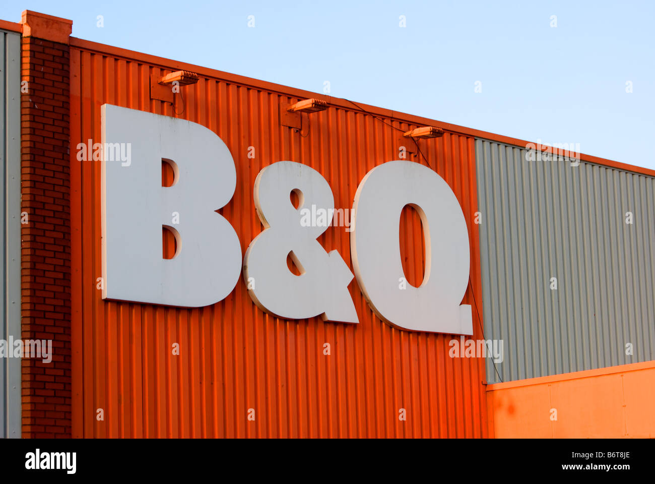 B&Q Shop sign Stock Photo - Alamy