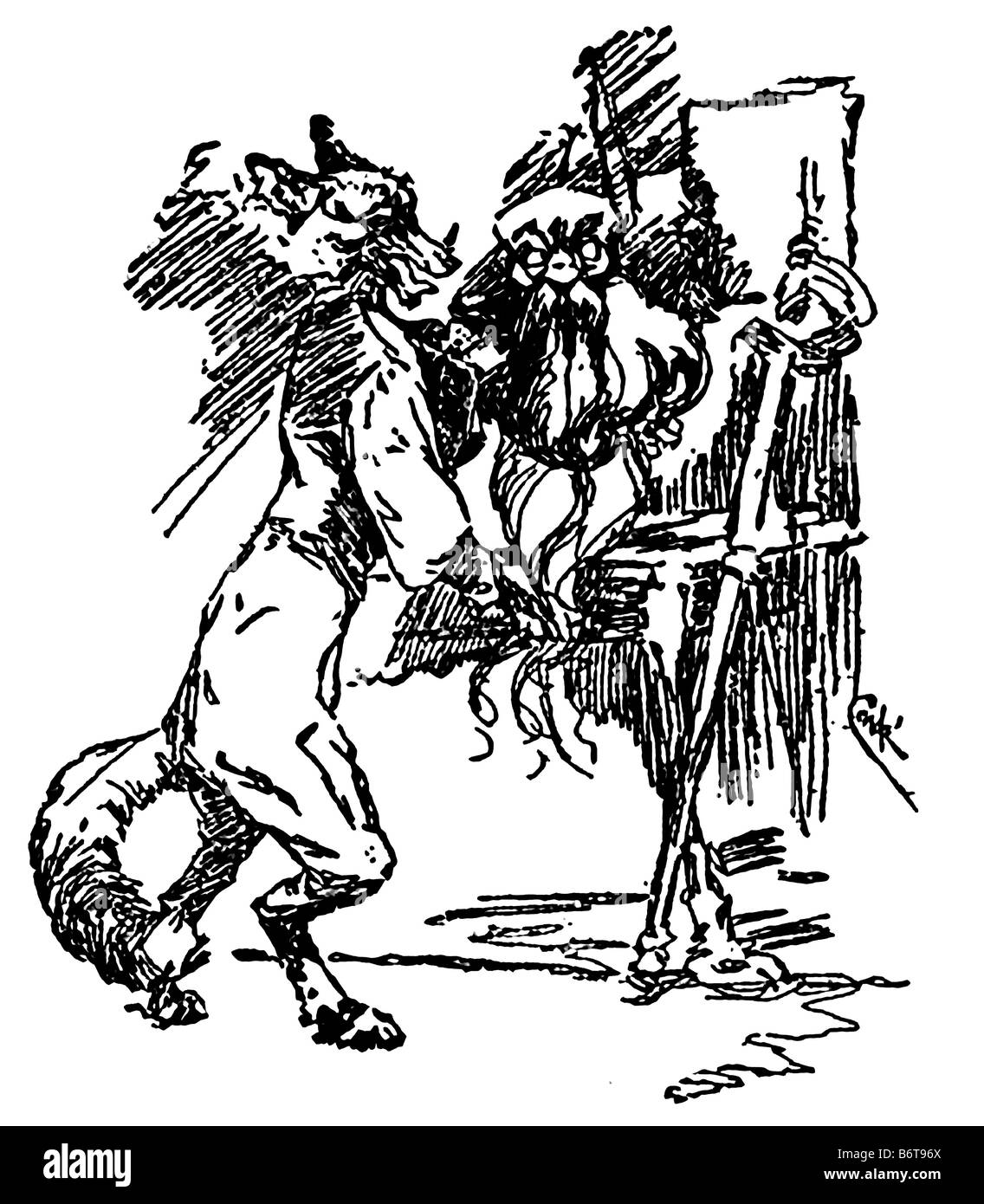 Aesop's Fox and Mask Stock Photo - Alamy