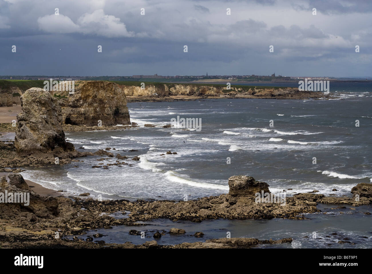 south shields the leas sea stacks sea erosion marsden rock tyneside ...
