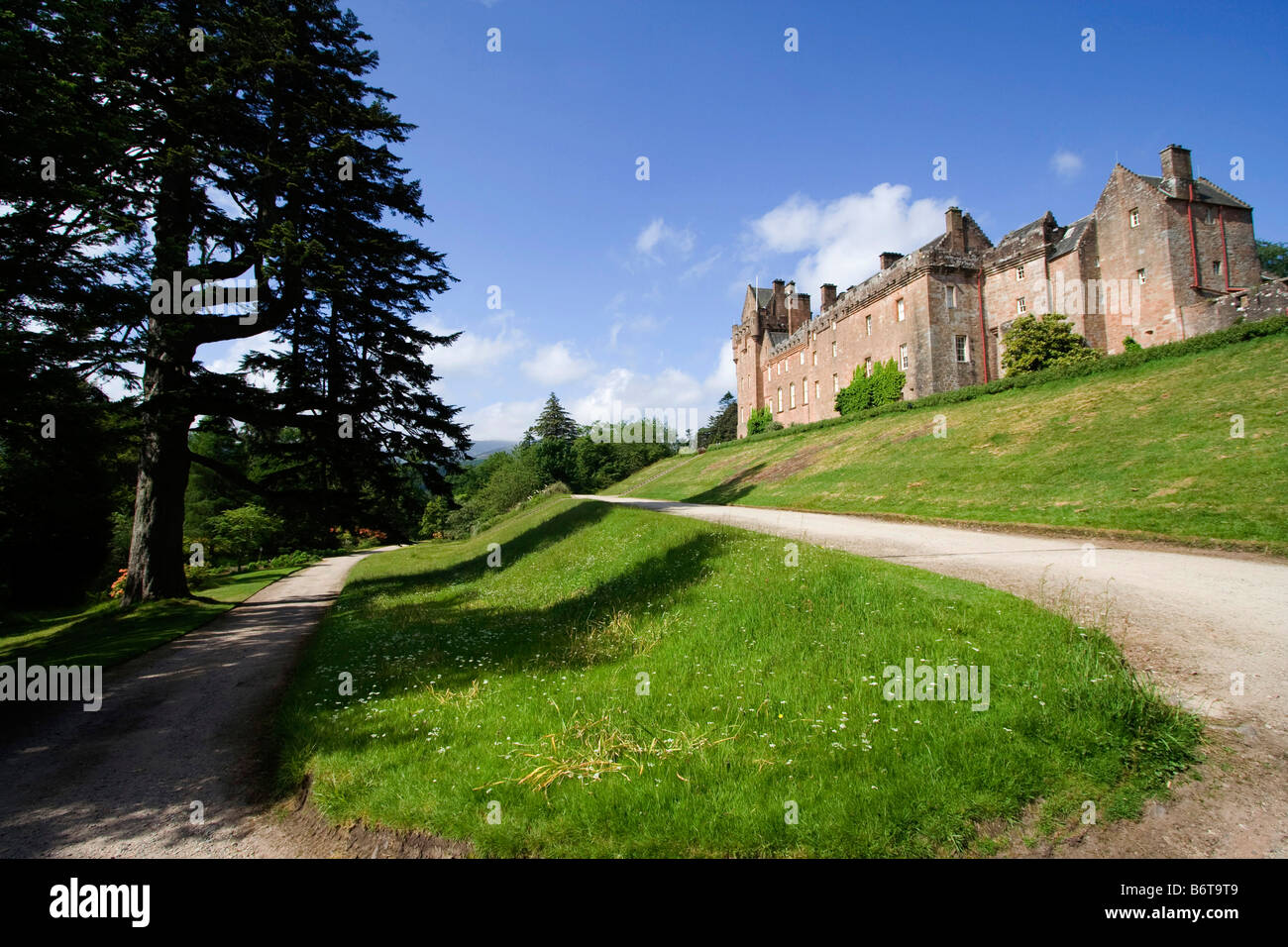 Brodick Castle spring isle of arran scotland uk gb Stock Photo - Alamy