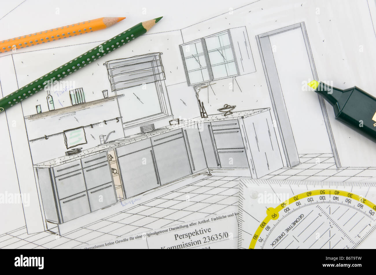 Kitchen planning design scheduling hi-res stock photography and images ...