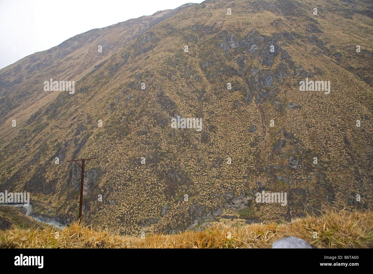 Scenic landscape near Sibambe from Riobamba mountain train Chimborazo ...