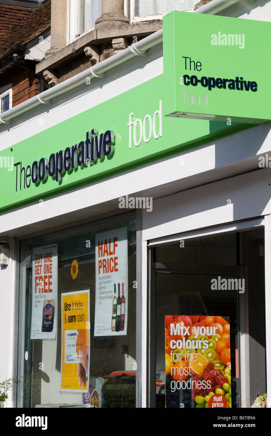 co op cooperative food retail outlet shop england uk gb Stock Photo - Alamy