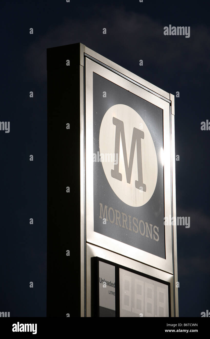 Morrisons petrol pump hi-res stock photography and images - Alamy