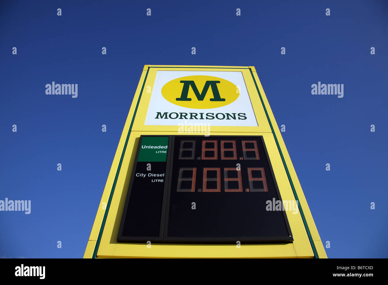 Morrisons petrol pump hi-res stock photography and images - Alamy