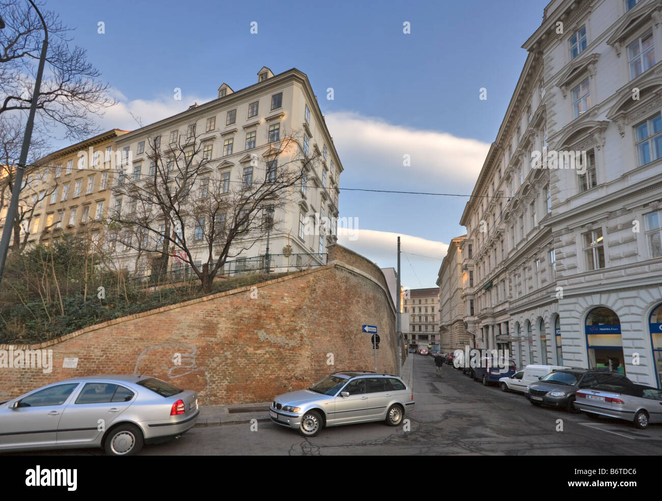 part of the old city wall, Vienna, Austria Stock Photo - Alamy