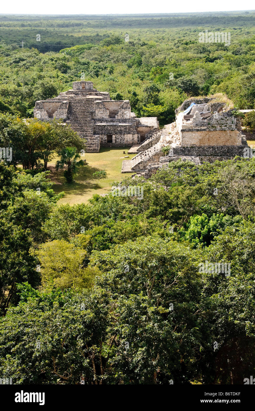 Ancient Mayan ruins at Ek Balam near Valladolid Yucatan Mexico Stock ...