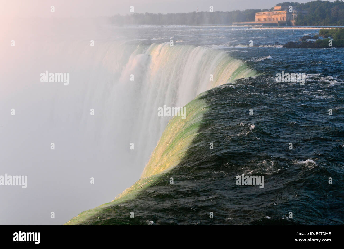 Niagara Falls at sunrise, close-up, Ontario, Canada Stock Photo - Alamy