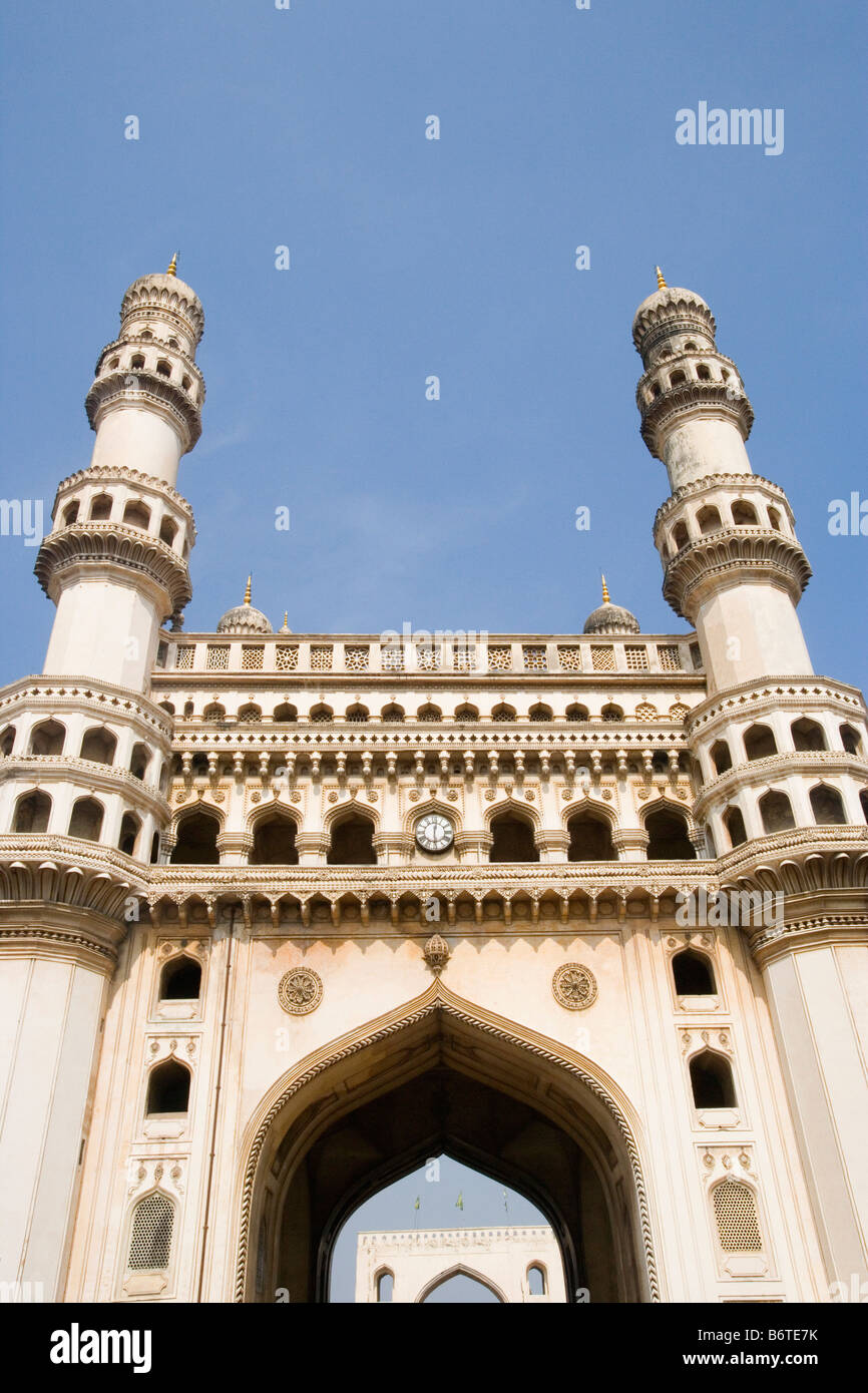 Low angle view of a mosque, Charminar, Hyderabad, Andhra Pradesh, India ...
