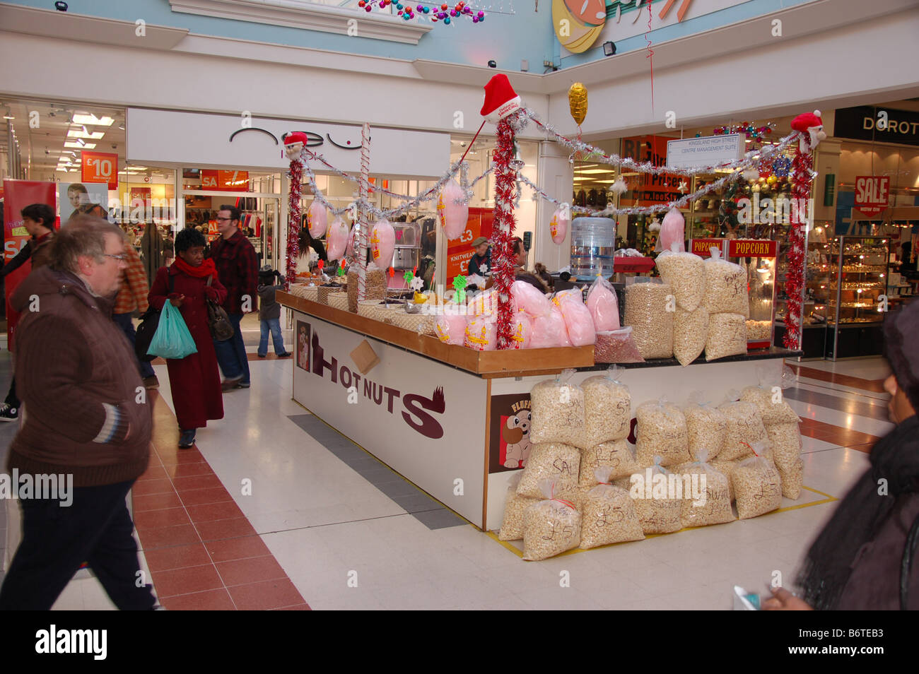 A display in Kingsland Shopping Centre, Dalston, London, England, UK ...
