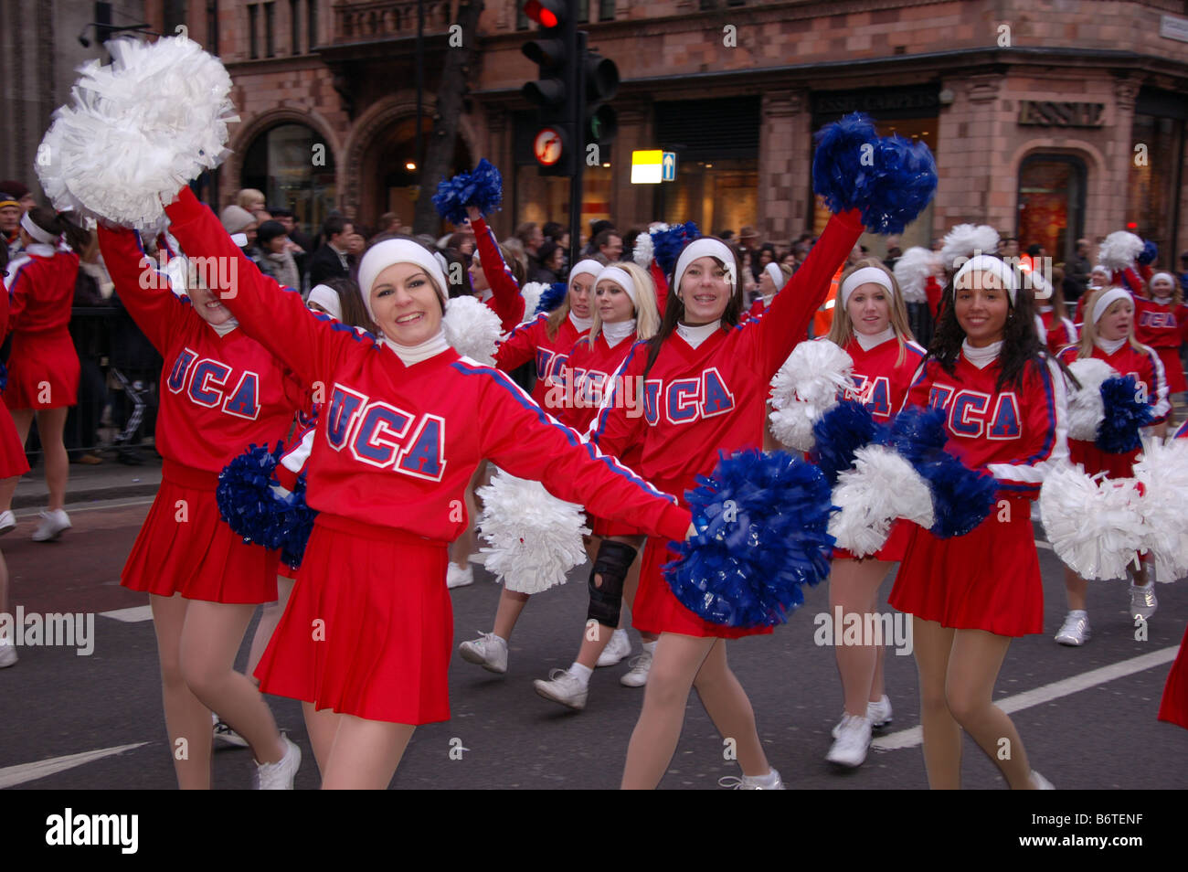 UCA performing at London's England New Years Parade 2009 Stock Photo ...