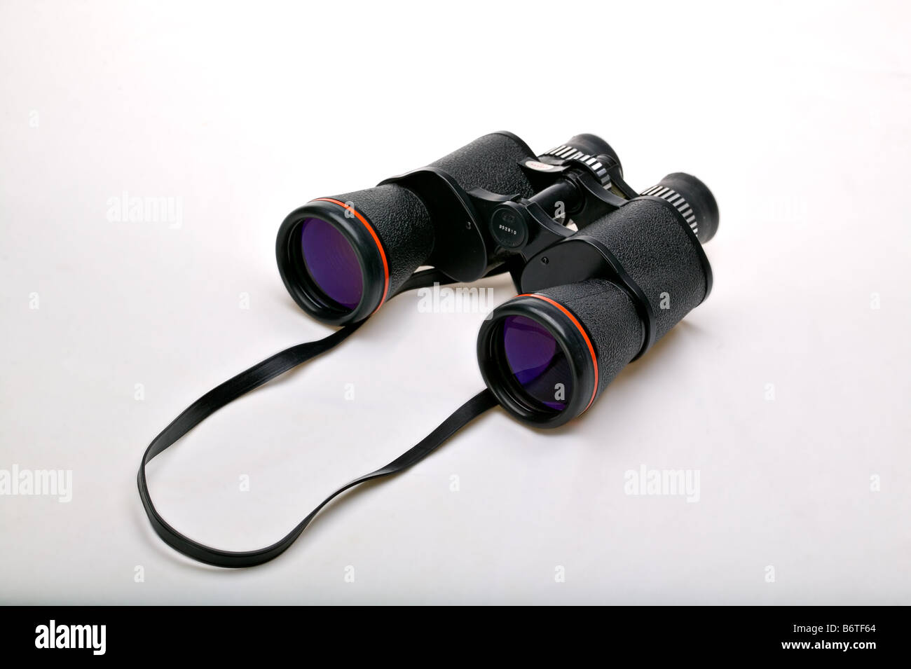 Binoculars on a white background Stock Photo - Alamy