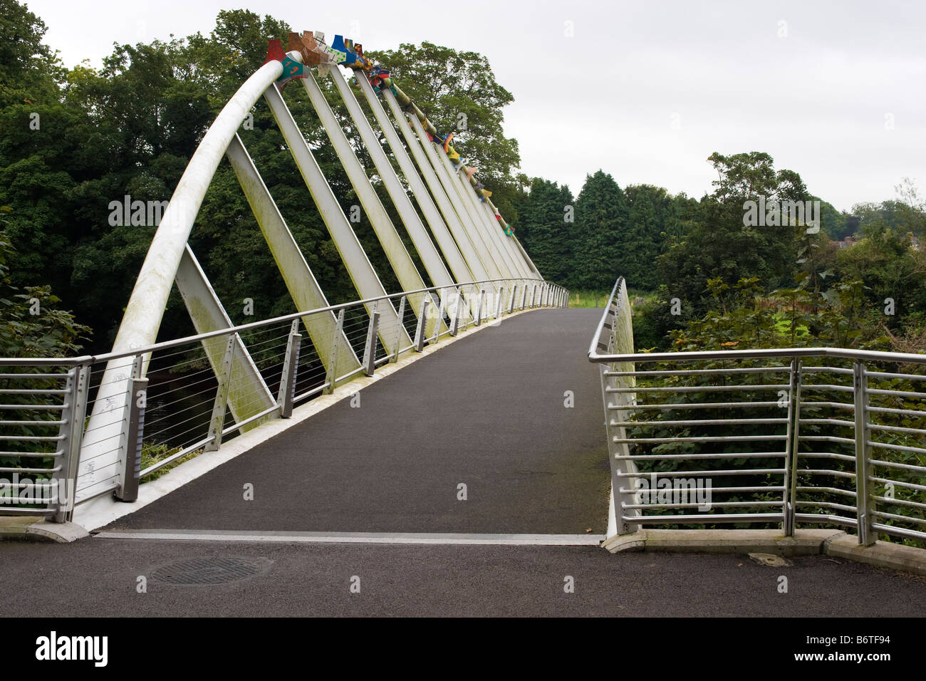 Mardyke Bridge (2005) over the River Lee near Fitzgerald Park, Cork ...