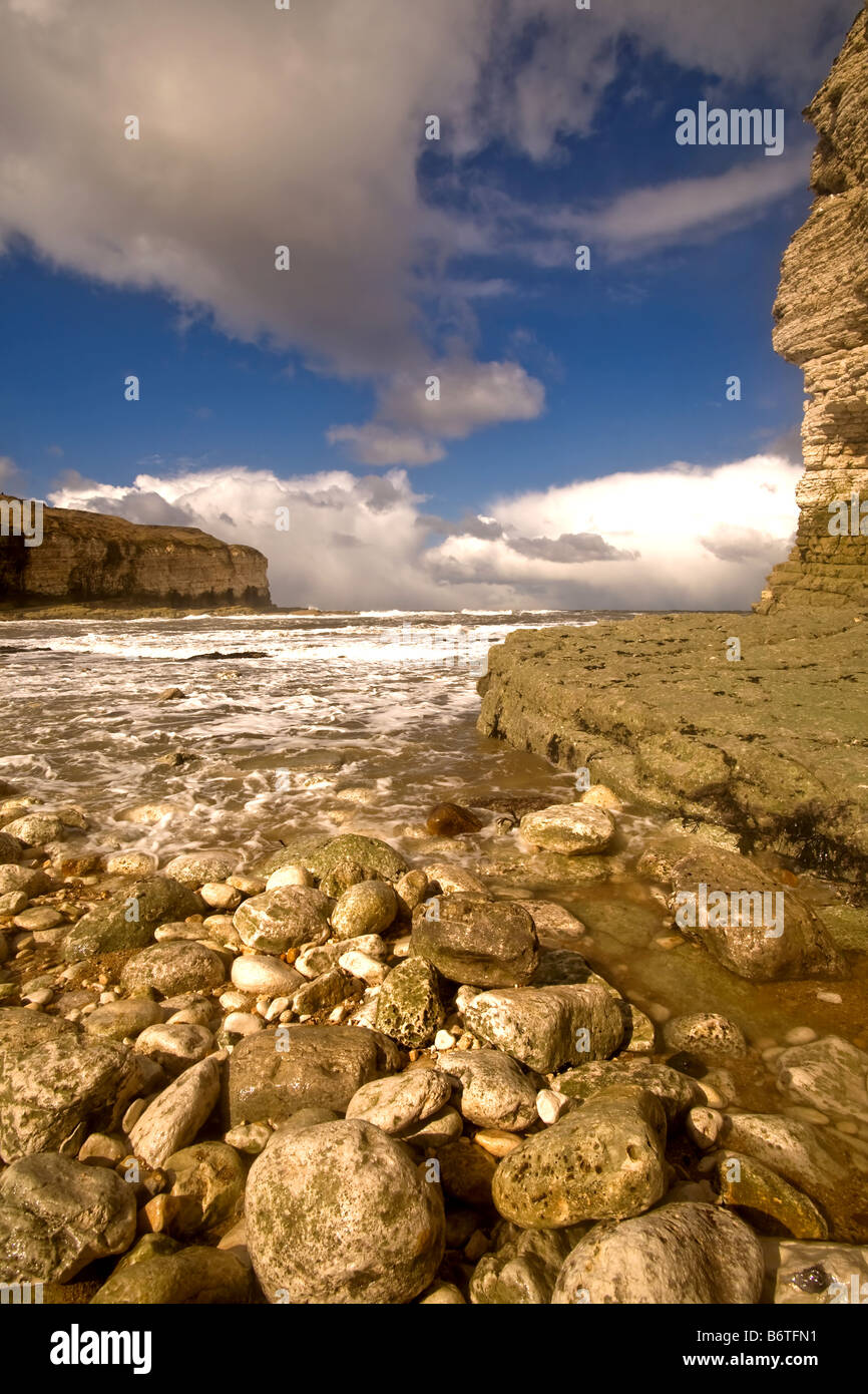 East coast east riding england flamborough coast coastal hi-res stock ...