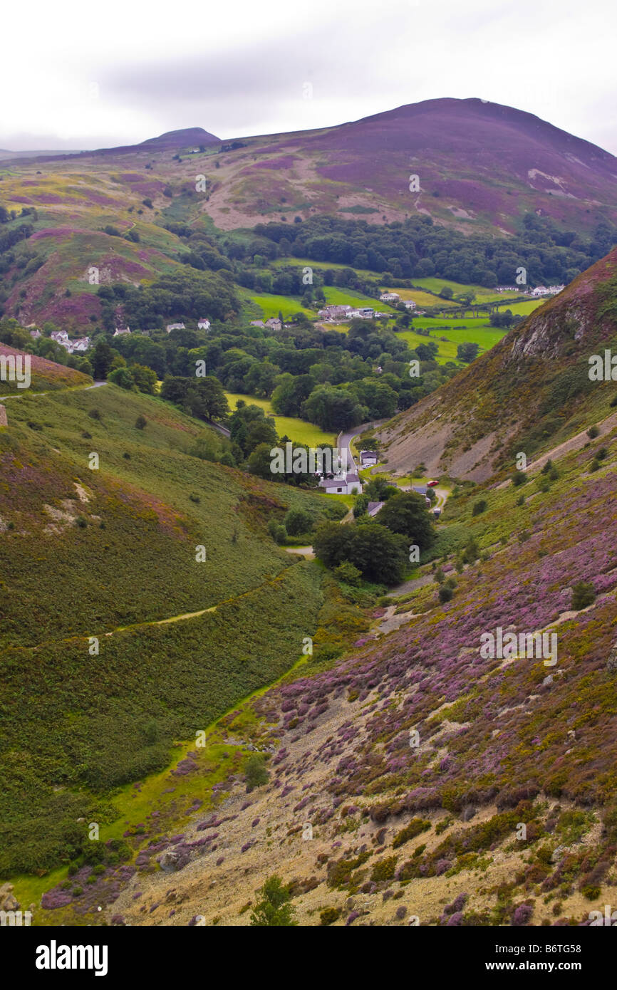 Looking down from the top of Sychnant pass towards Penmaenmawr Stock ...