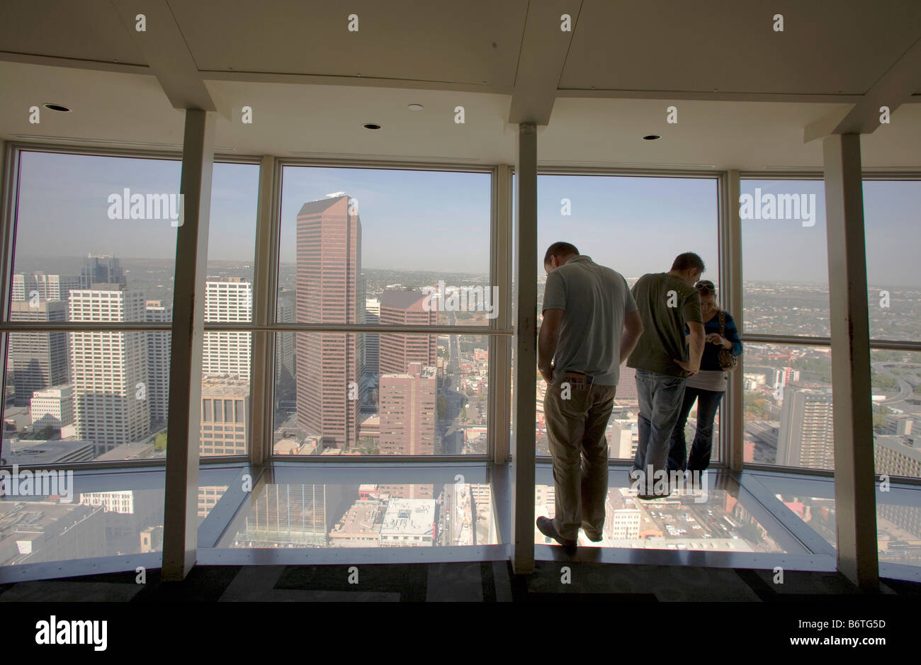 Calgary tower glass floor hi-res stock photography and images - Alamy