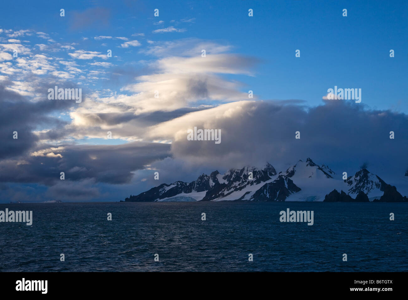 King George Island at sunset South Shetland Islands Antarctica Stock ...