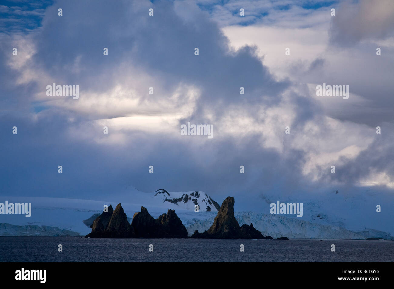 King George Island at sunset South Shetland Islands Antarctica Stock ...