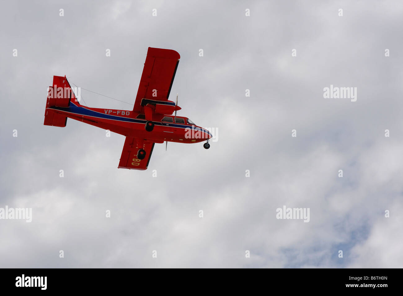 FIGAS aircraft in Falkland Islands Stock Photo - Alamy