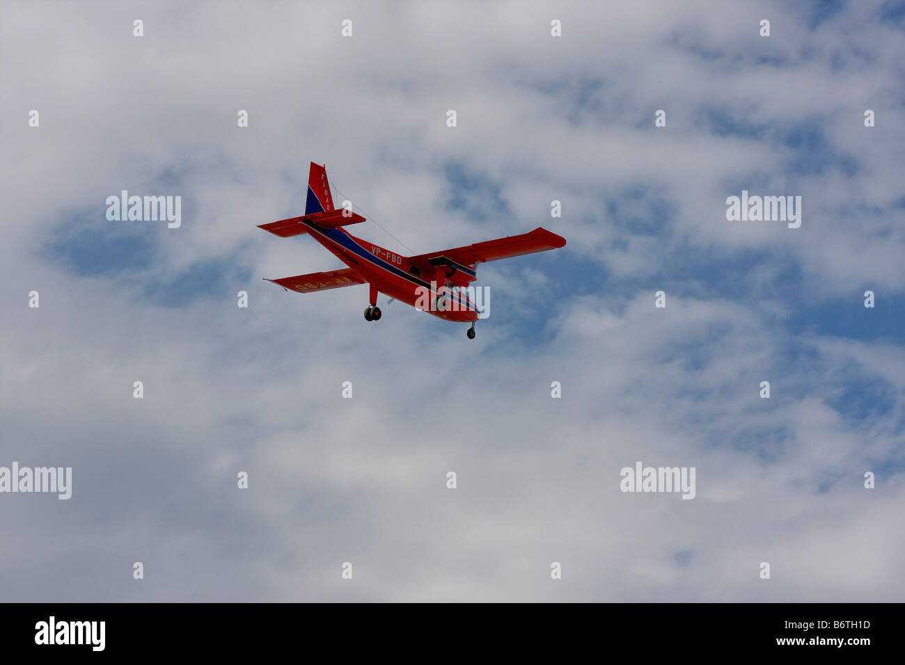 FIGAS aircraft in Falkland Islands Stock Photo - Alamy