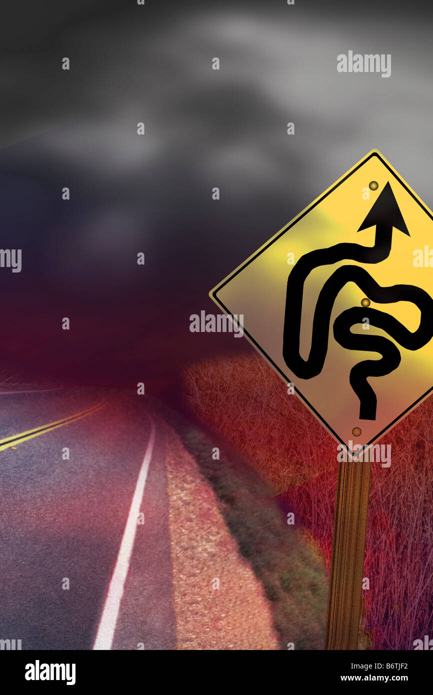 A long and very winding road Stock Photo - Alamy