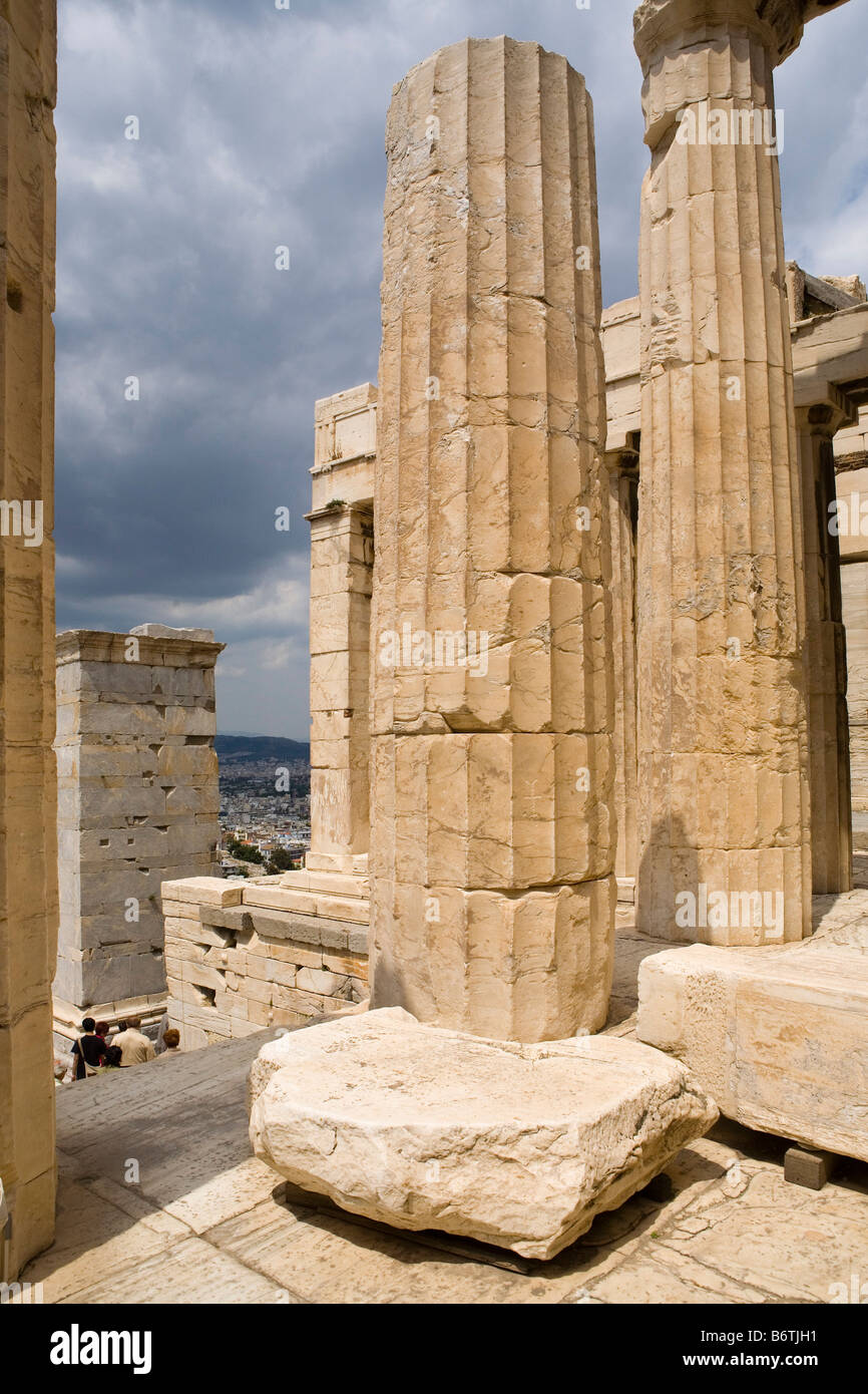 The Acropolis of Athens, Parthenon, architectural detail, Balkans ...