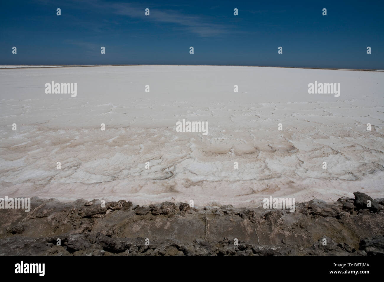 Salt flats at Walvis Bay Namibia Stock Photo - Alamy
