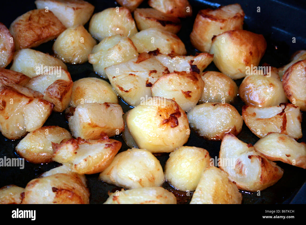 English Roast Potatoes Stock Photo - Alamy