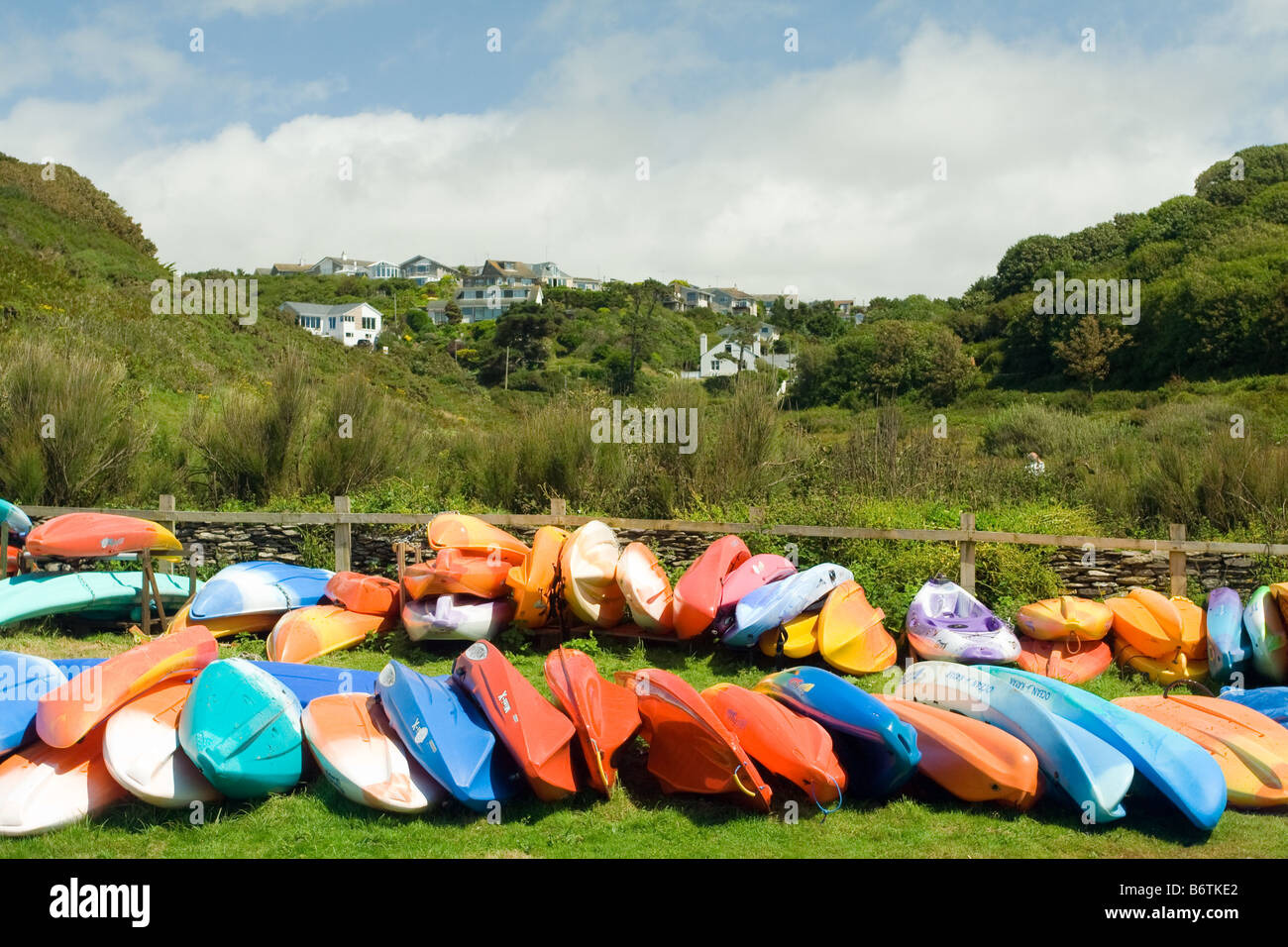 Colourful canoes hi-res stock photography and images - Alamy